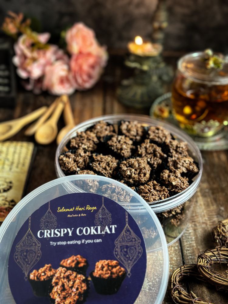 KOMBO - 2 Balang Crispy Coklat Kuih Raya