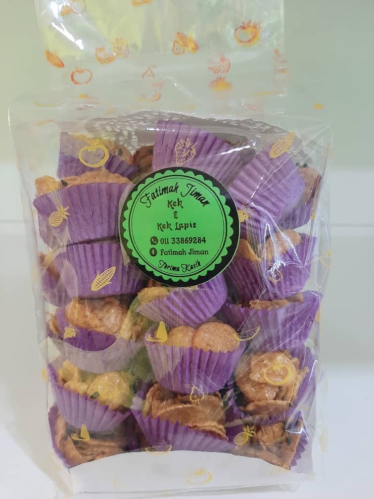 BISKUT CORNFLAKES BADAM MADU - 50 BIJI