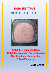 Baja Sebatian NPK 15X15X15