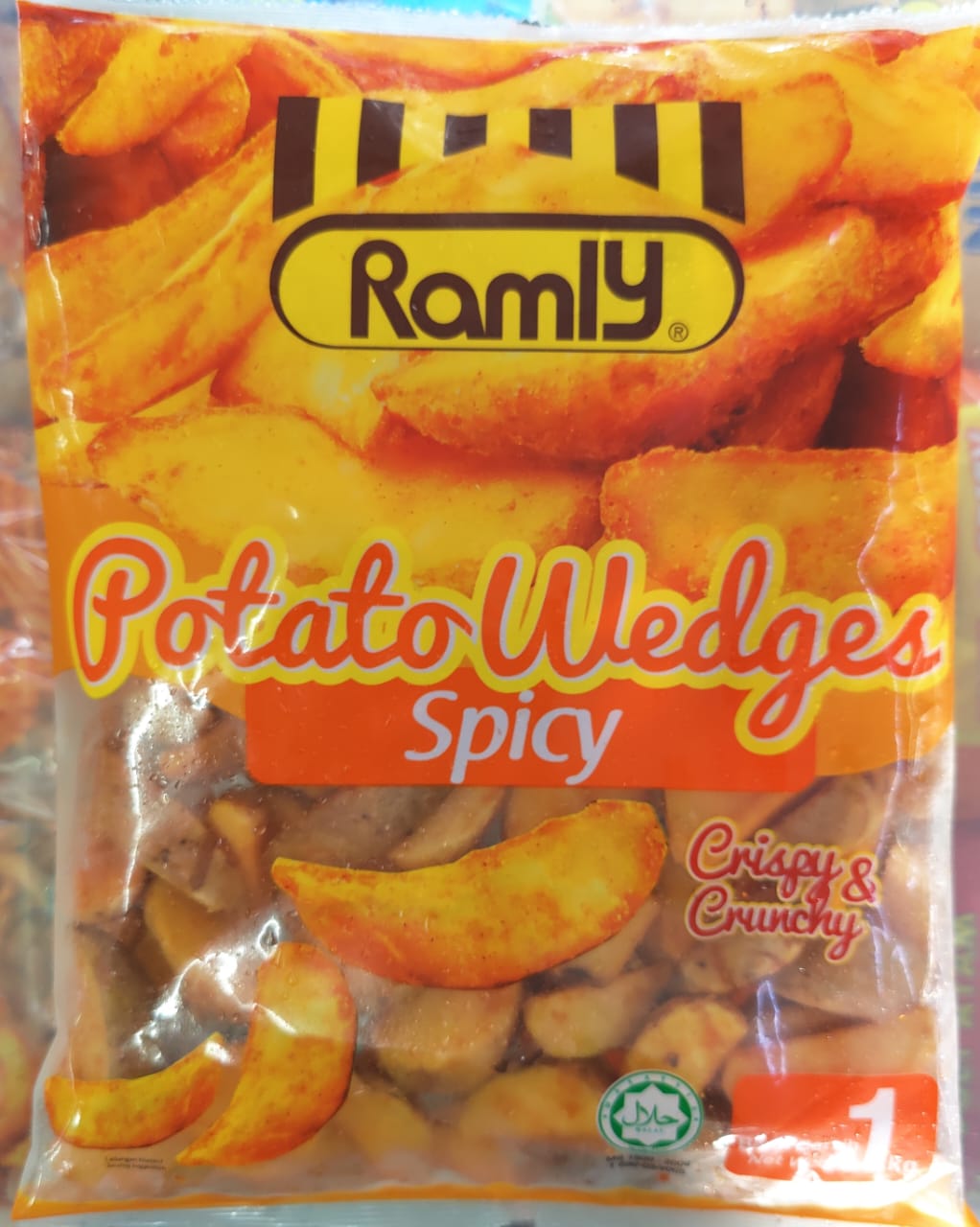Ramly potato wedges spicy 1kg /10