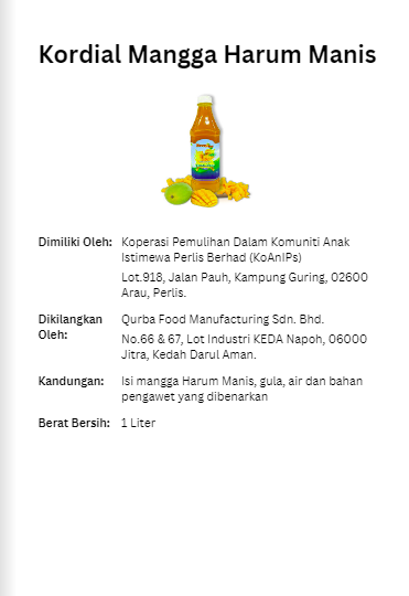 KORDIAL MANGGA HARUMANIS