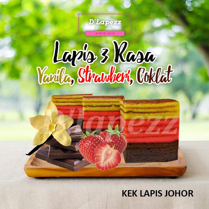 Kek Lapis 3Rasa