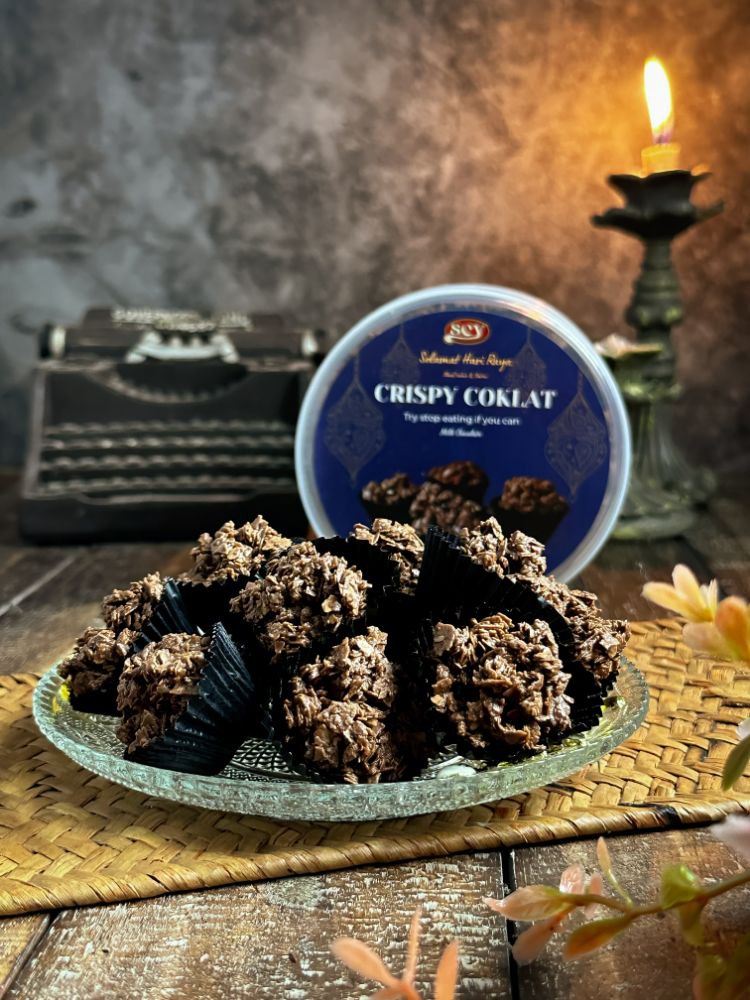 KOMBO - 2 Balang Crispy Coklat Kuih Raya