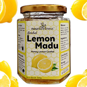 Kordial Lemon Madu Honey Lemon Cordial