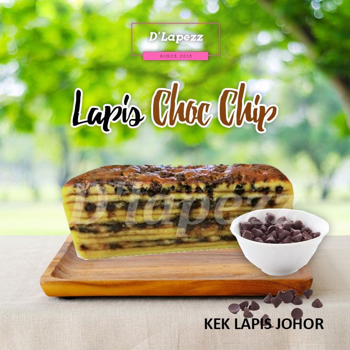 Kek Lapis Chocolate Chip