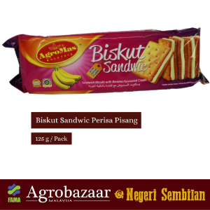Biskut Sandwich Perisa Pisang