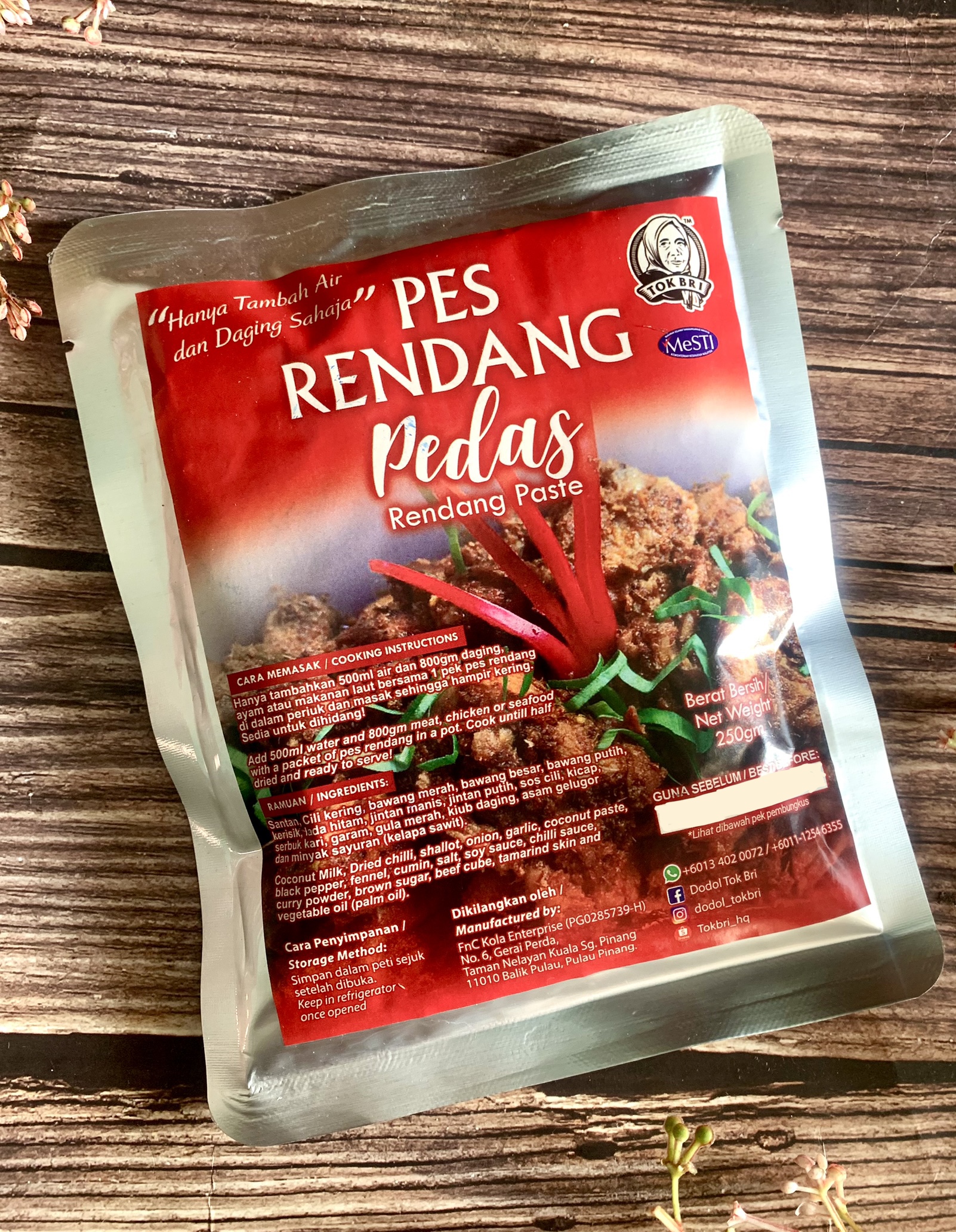 Dodol Tok Bri - Pek Combo Dodol Mix Flavour dan Pes Rendang