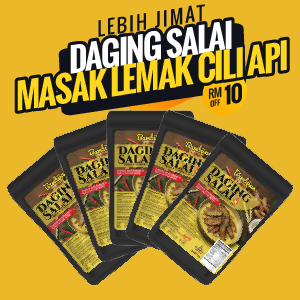 JIMAT RM10! 5x Bambijan Daging Salai Masak Lemak CIli Api 150g RTE ...