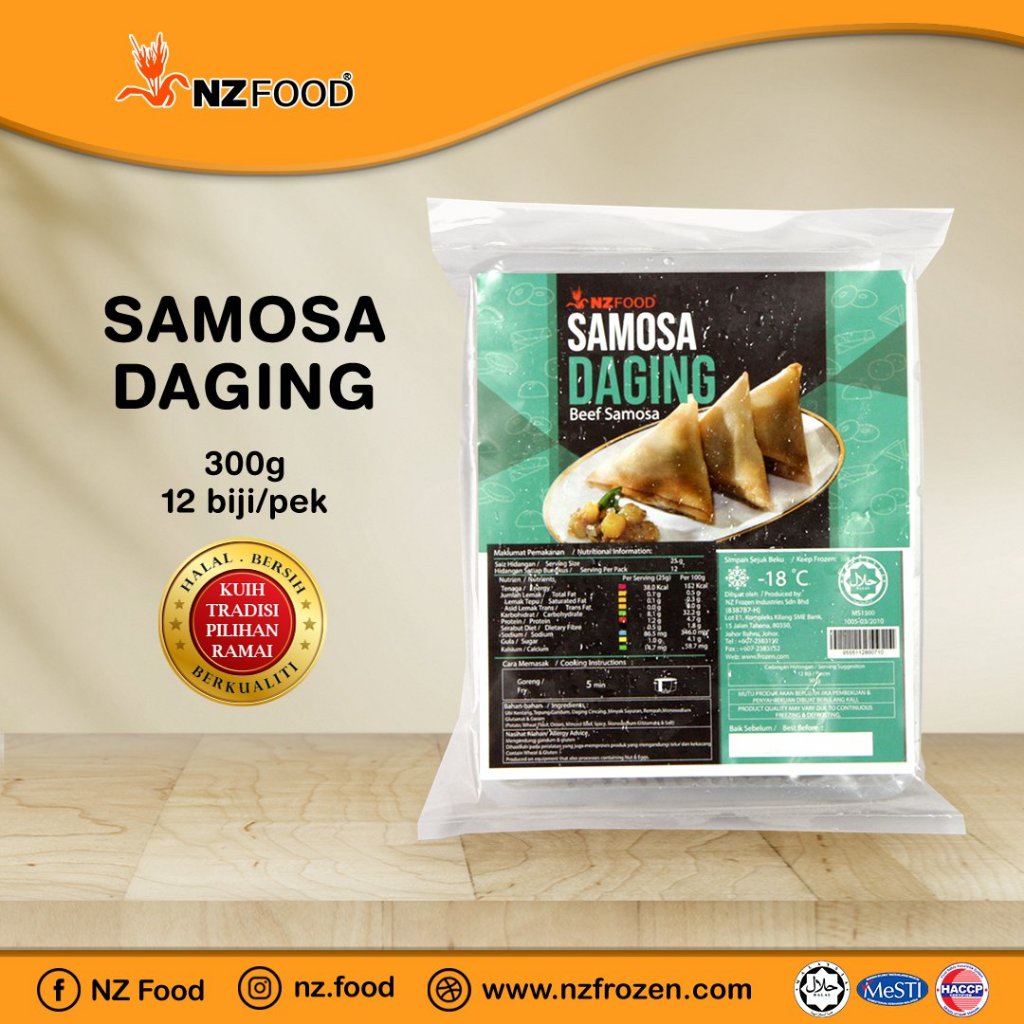 NZ samosa daging 300gm 10pcs/16